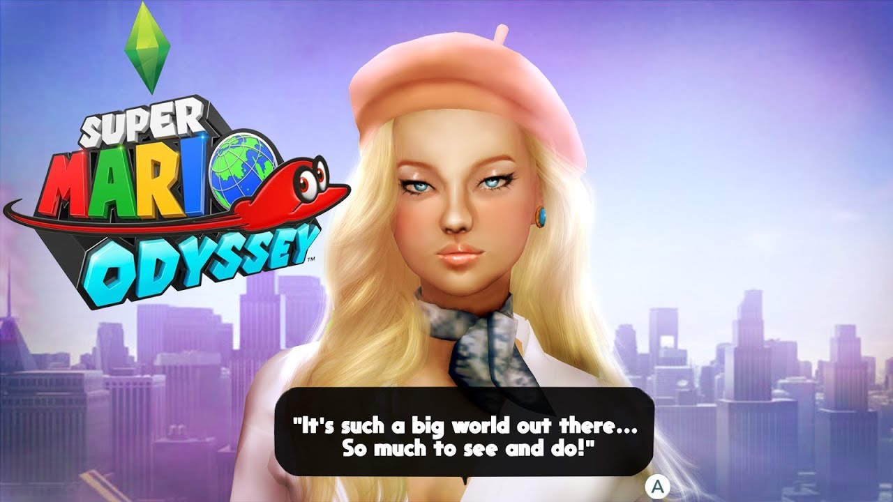 SMO Princess Peach | The Sims 4 | CAS + Speed Edit w/ CC LINKS 🍑 - YouTube