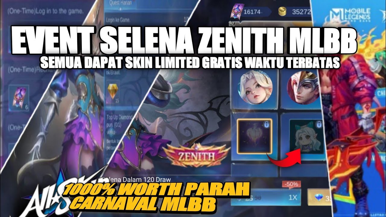 REVENANT OF ROSES!! Event Draw Curse Of Cinder Skin Selena Zenith ...