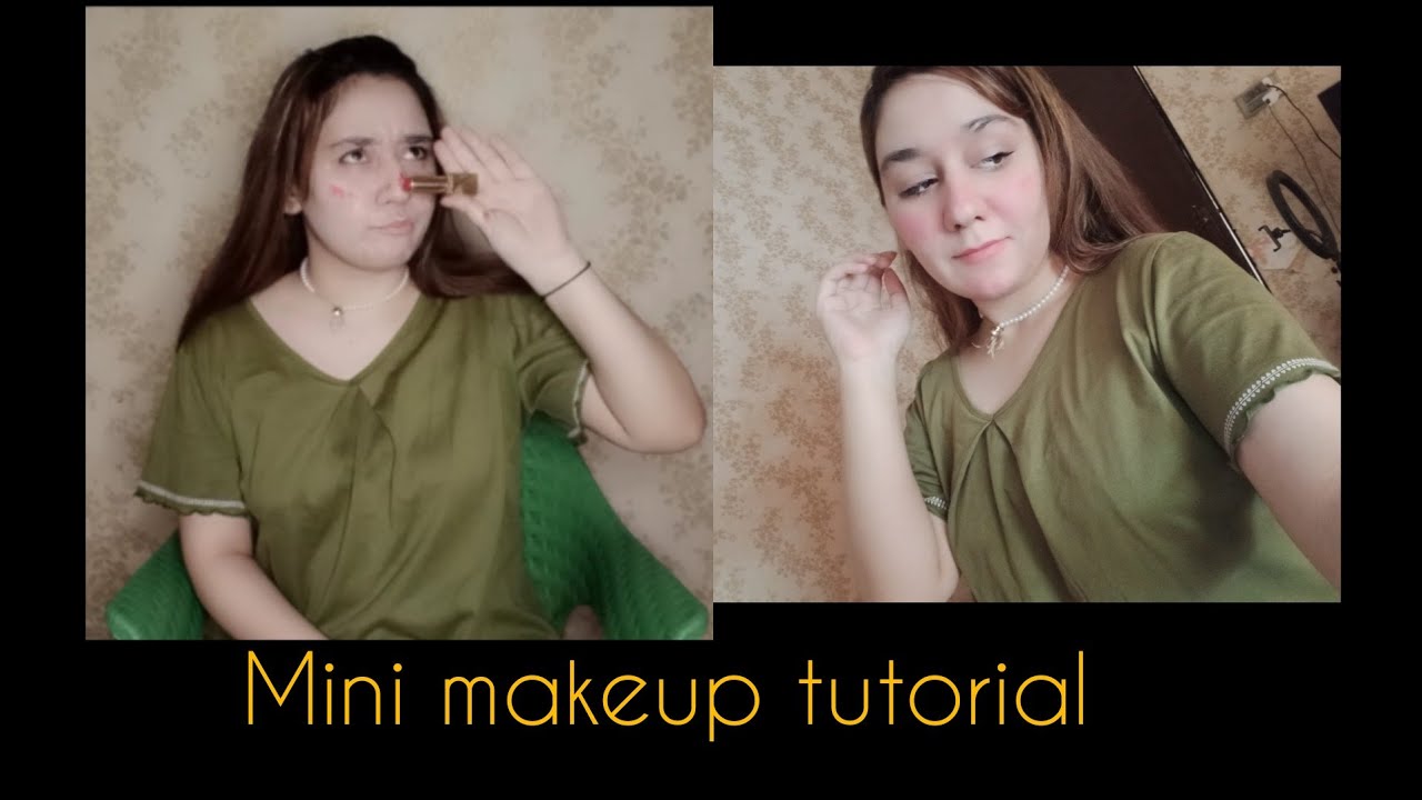 mini makeup tutorial 💄#makeup #tutorial #2021 - YouTube