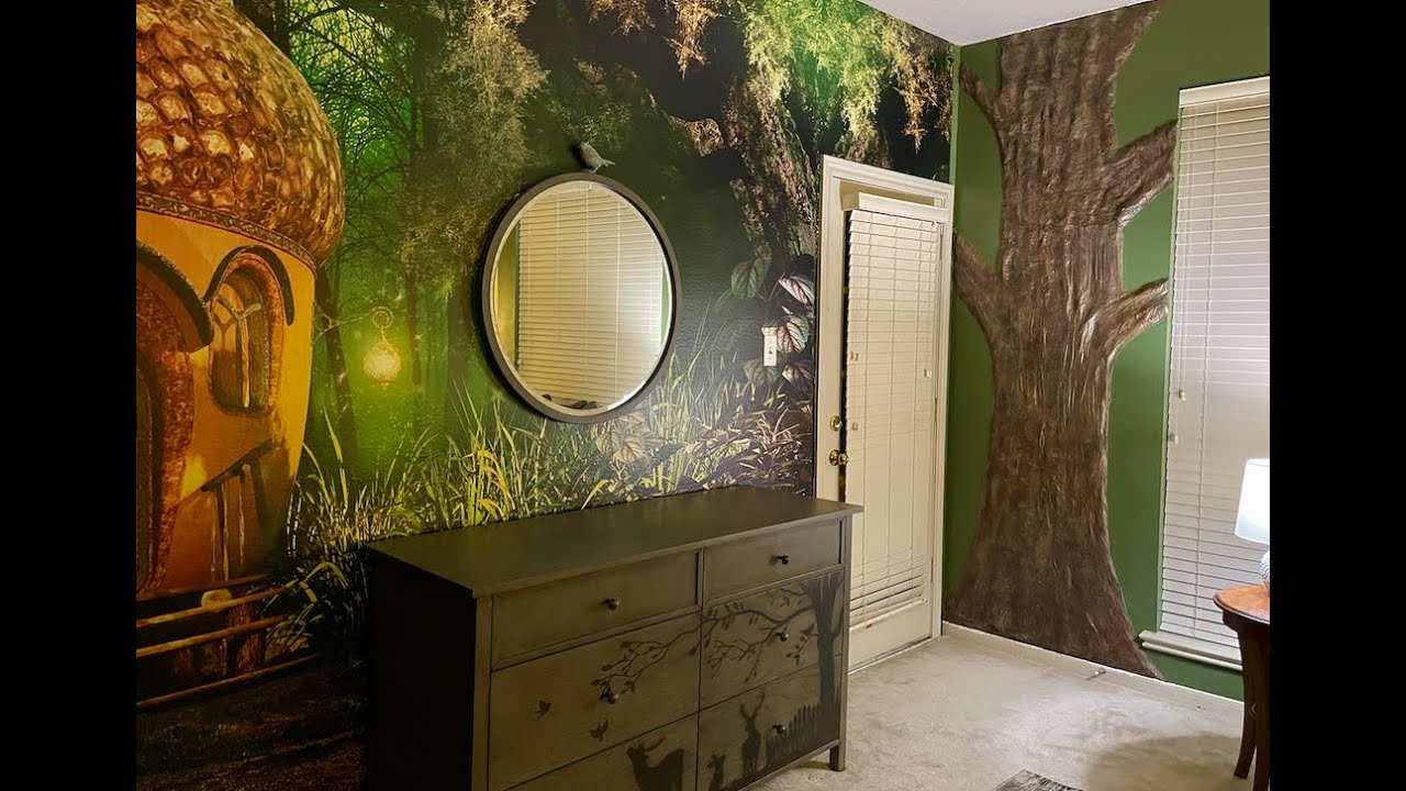 How To Make A Paper Mache Tree : Woodland Nursery - YouTube