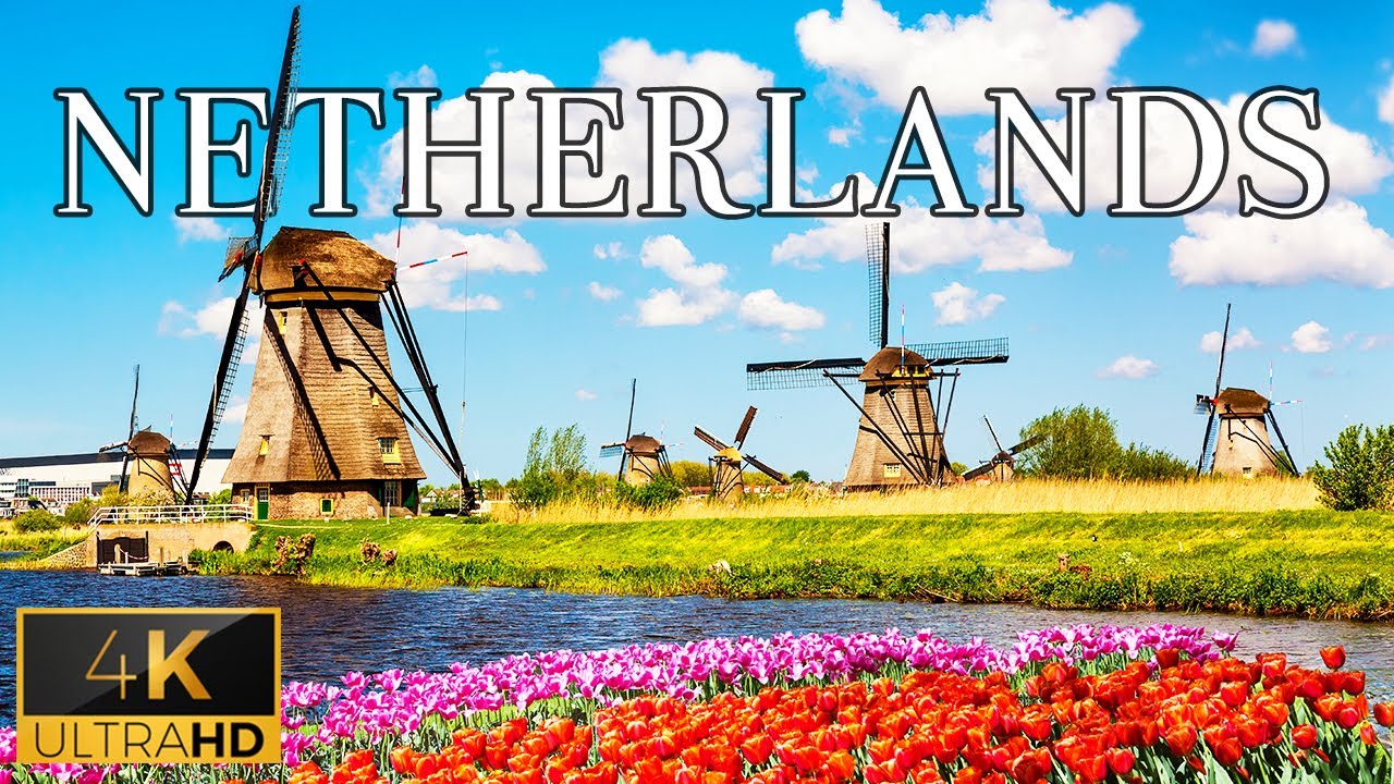 FLYING OVER NETHERLANDS (4K UHD) - Calming Music With Stunning Natural ...