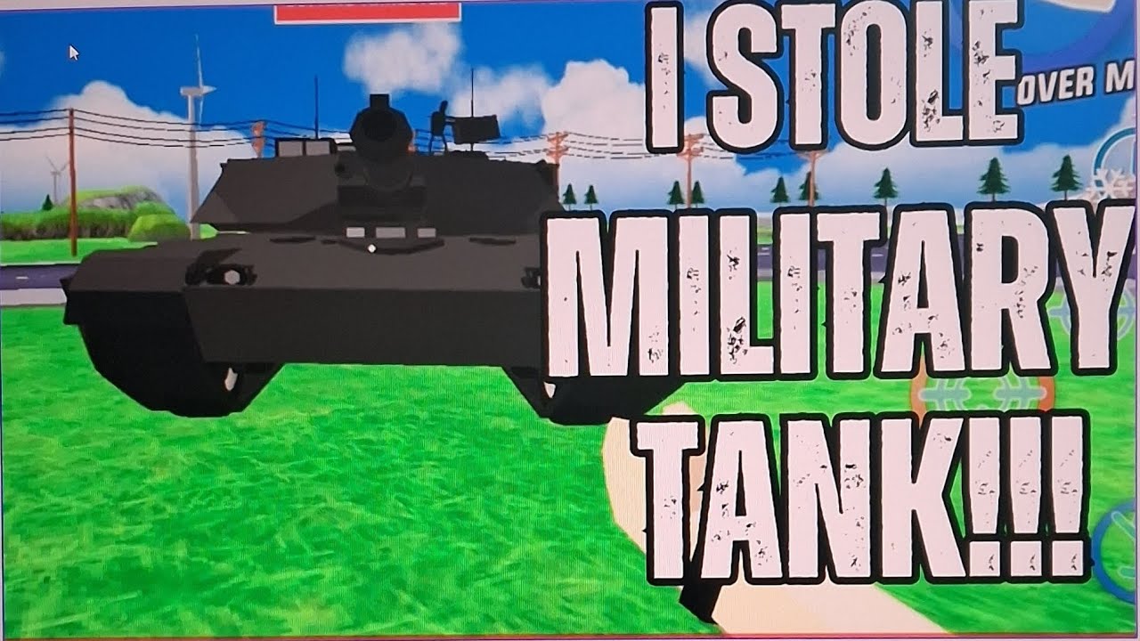 I stole tank from military of dude theft wars - YouTube