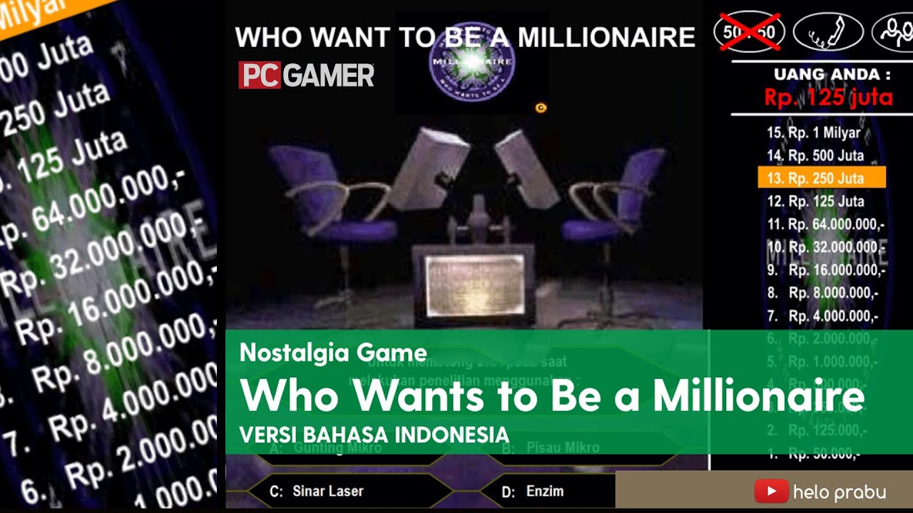 Game Lawas Kuis Millionaire Indonesia | Who Wants to Be a Millionaire | helo prabu - YouTube
