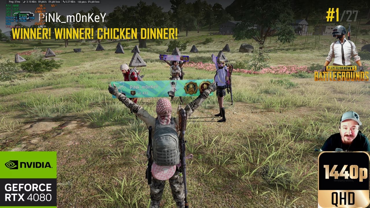 PUBG PC RTX4080 1440P Rondo Great Communication and Positioning - YouTube