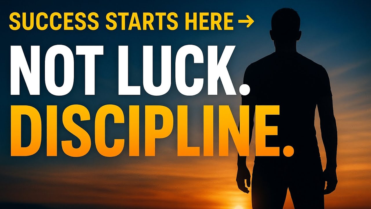 Success Is Not Luck — It’s Discipline. - YouTube