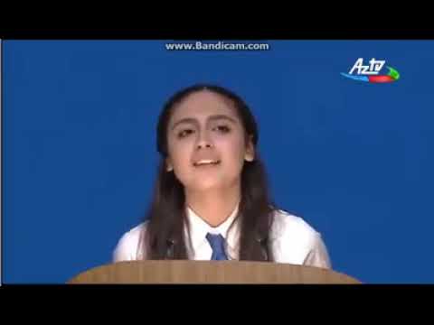 Bakı Ali Neft Məktəbinin 700 bal toplamış I kurs tələbəsi Mahirə Əsədzadənin çıxışı - OilGas.az