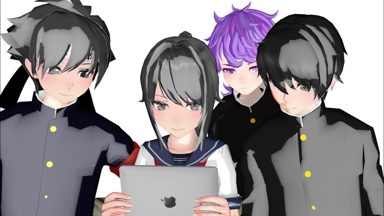 【Yandere Simulator MMD】Pixel Pig MEME ️ Ayano*Taro*Budo Happy new year💖 ...