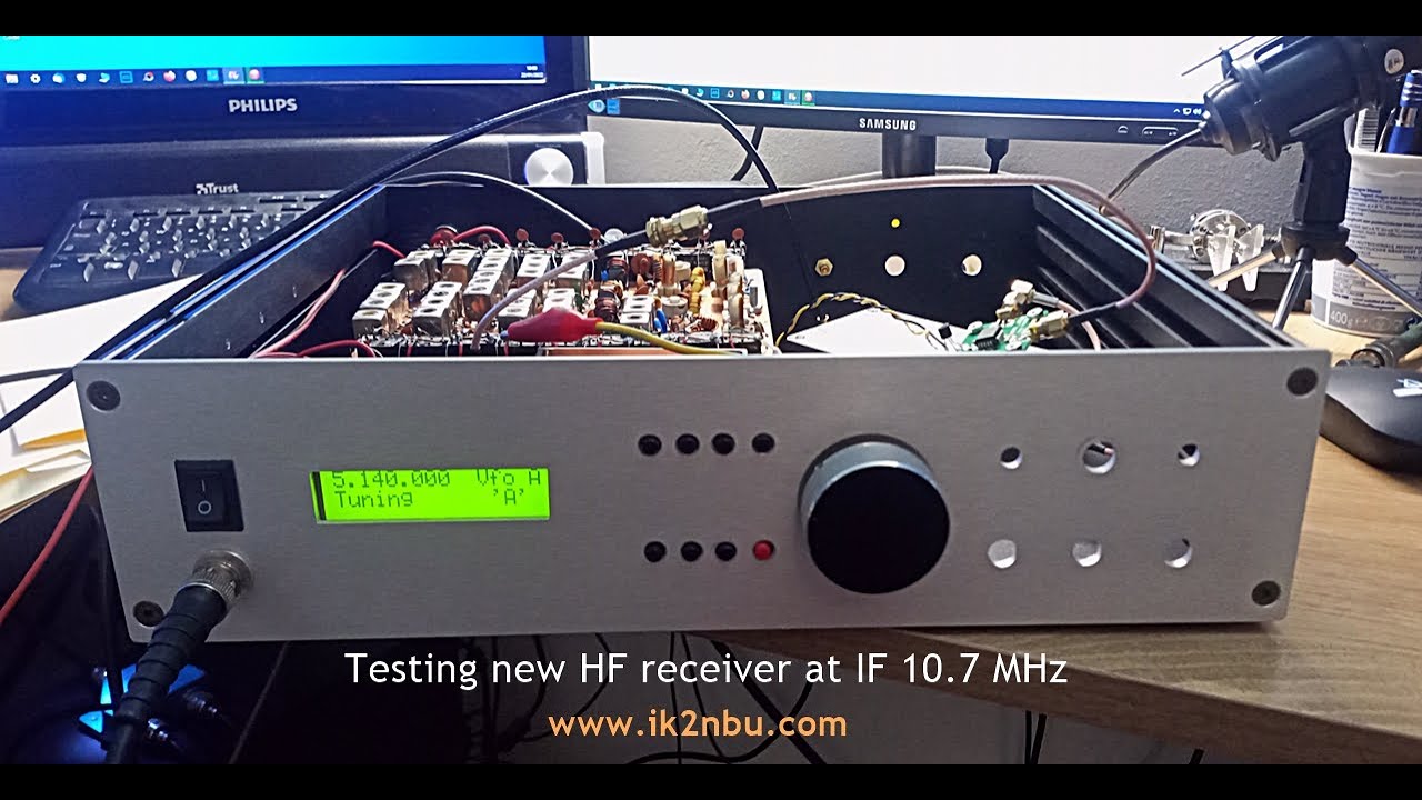Testing IF new RX ik2nbu with active mixer AD831 - YouTube