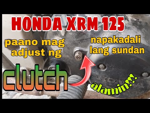 Honda Xrm 125 Paano Mag Adjust ng Clutch. Napakadali lng sundan. DIY .Alamin