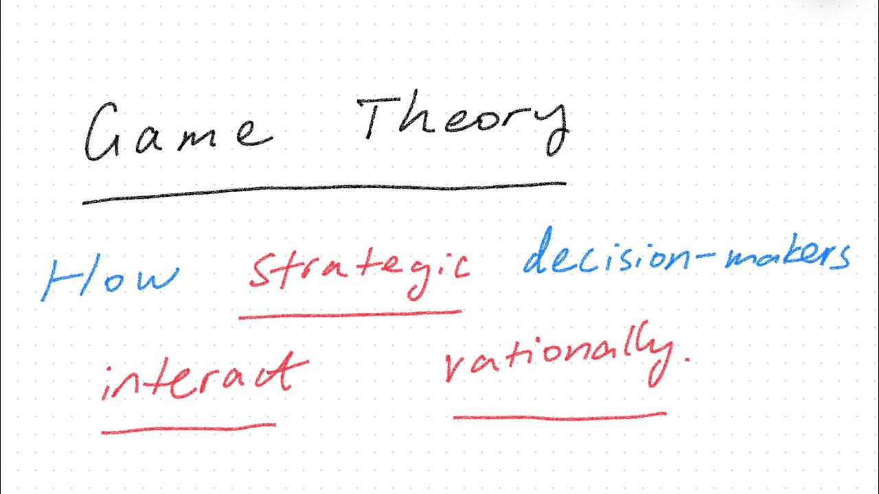 Game theory 1 introduction - YouTube