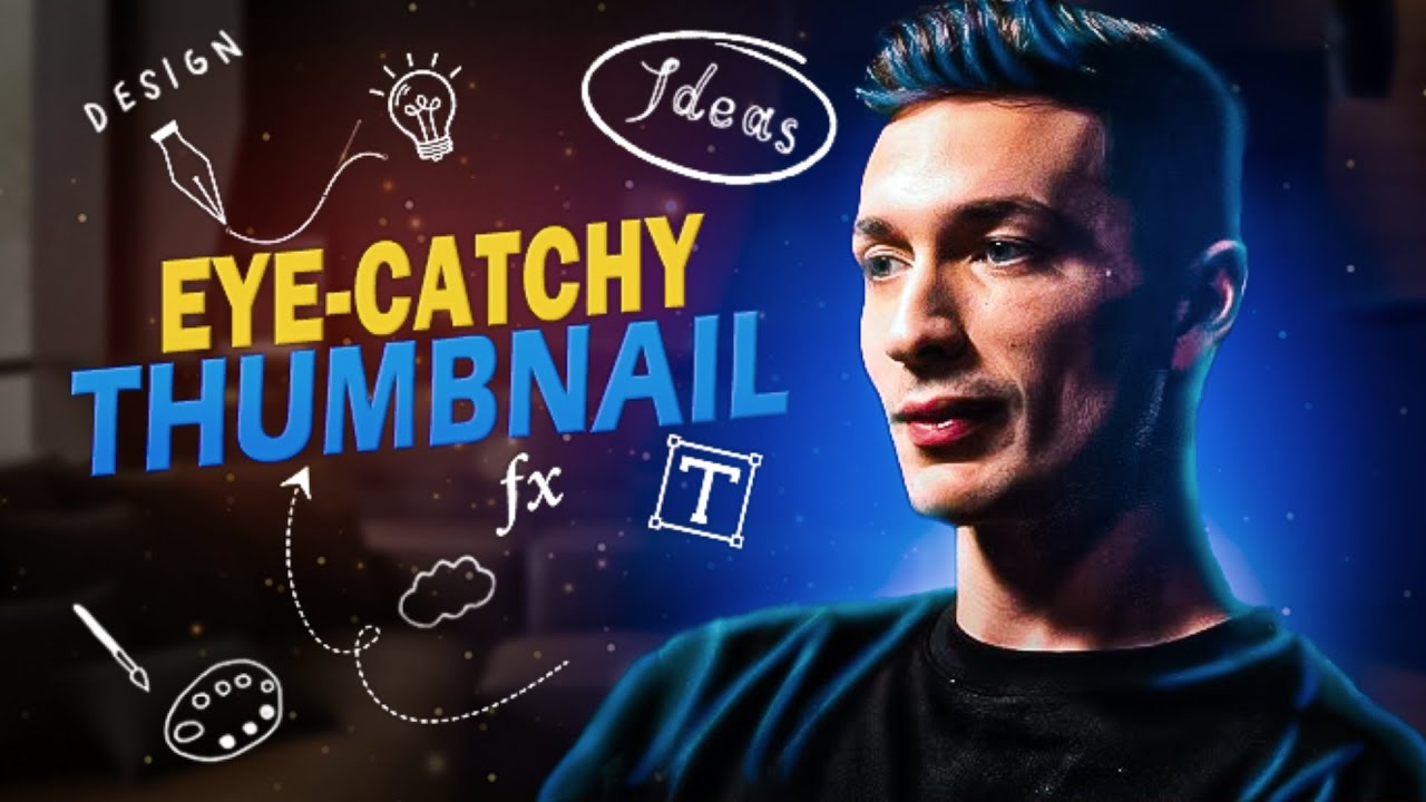 Create Eye Catchy Thumbnails in Photoshop | Glow Effect Thumbnails in ...