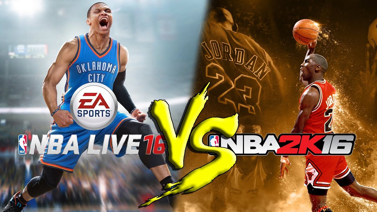 NBA 2K16 VS NBA LIVE 16 - YouTube
