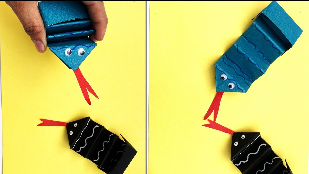 Amazing Paper Snake - Moving paper toys / Witness the magic of the ...