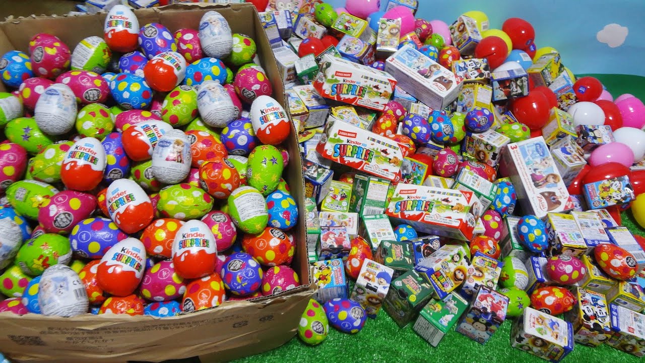 550 Furuta Surprise Eggs ,Kinder Surprise, DisneySuper Mario Mickey ...