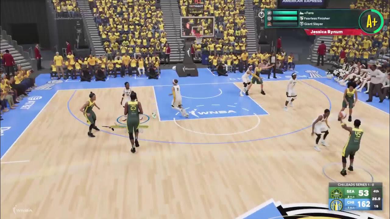 NBA 2K23 Jessica Bynum WNBA season 6 farewell tour playoffs rd 2 gm 2 - YouTube
