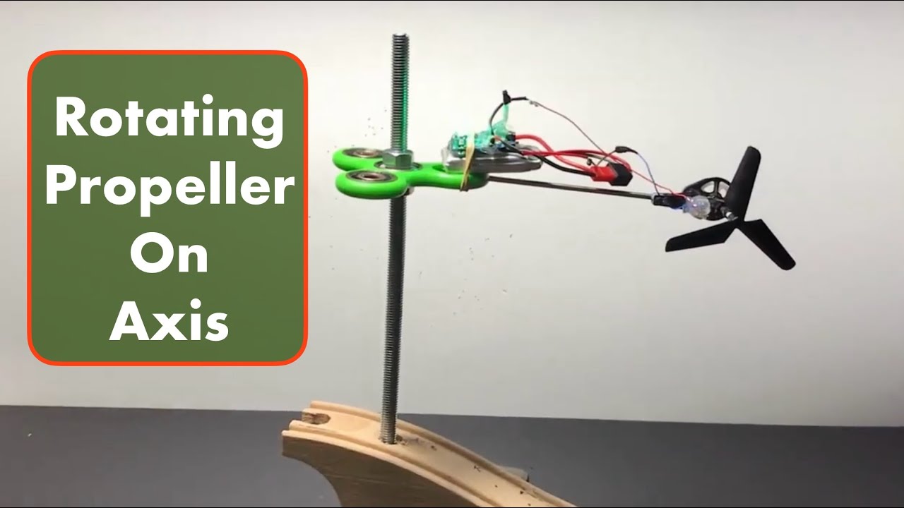 How to Make a simple high-speed rotating mechanism using propeller ...