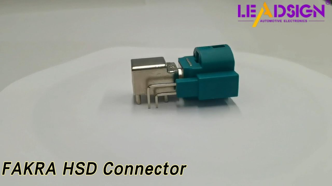 PCB FAKRA HSD Connector 6GHz Z Female Zinc Alloy For Automotive - YouTube