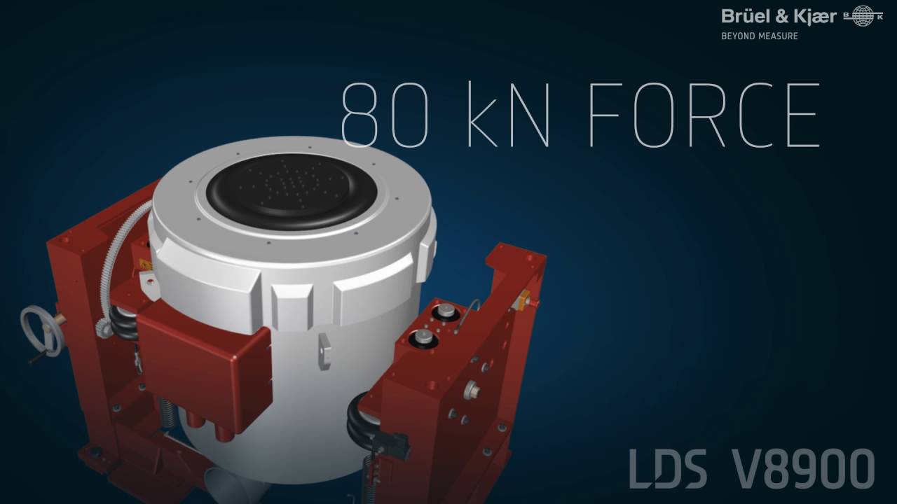 LDS V8900 air-cooled 80 kN shaker – SHAKING IT UP – Brüel & Kjær - YouTube