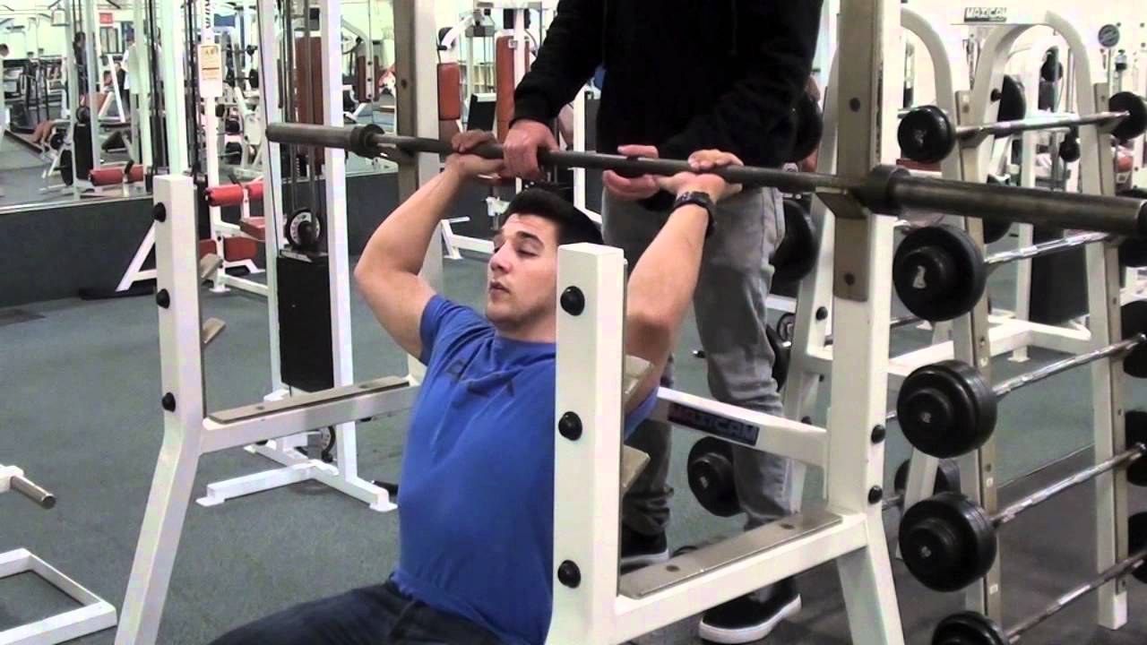 Upright Row and Seated Shoulder Press - YouTube