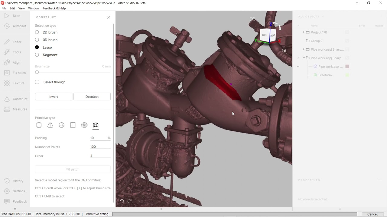 Freeform CAD Surfaces in Artec Studio 16 - YouTube