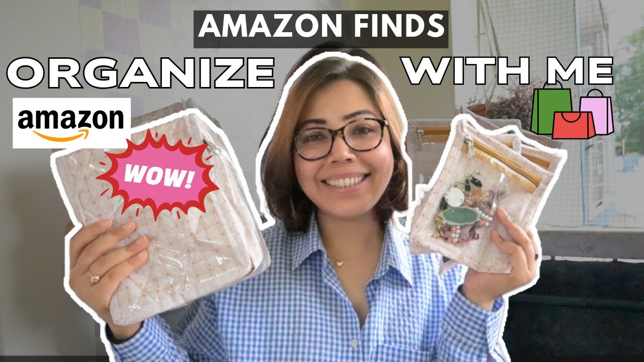 How To Organize Wardrobe / Organize Your Jewelry / Amazon Finds Under 700/- / Must Haves - YouTube