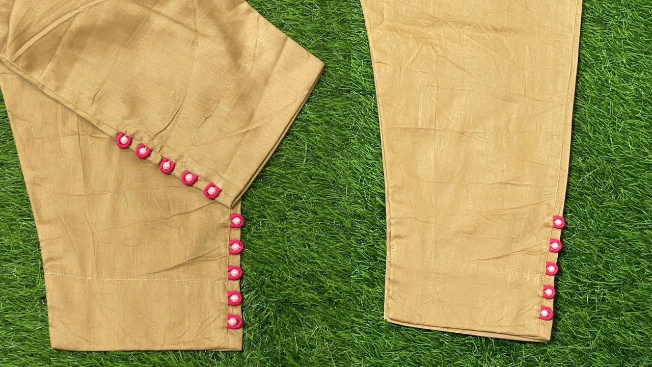 Simple pant desgin 💫with dori looks and pearl 🤗👀easy to easy / sewing ...