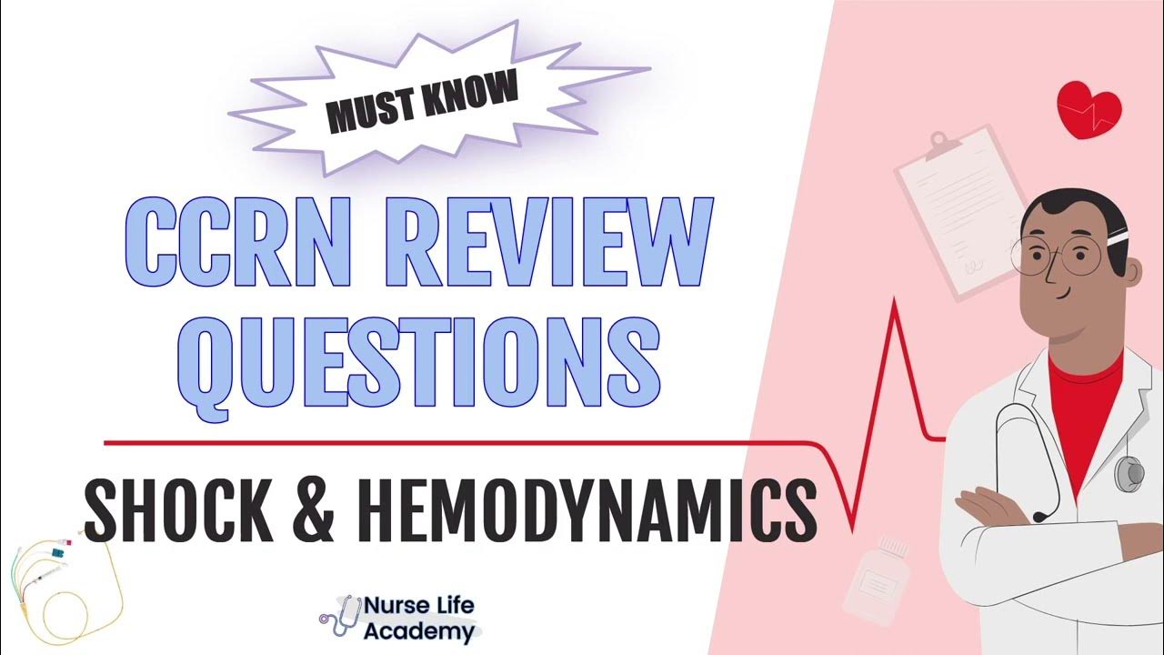 MUST KNOW Hemodynamics and Shock CCRN Practice Questions - YouTube