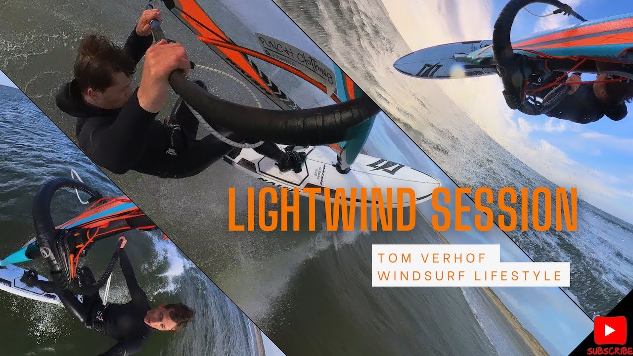 Windsurfing lightwind session vlog 1 - YouTube