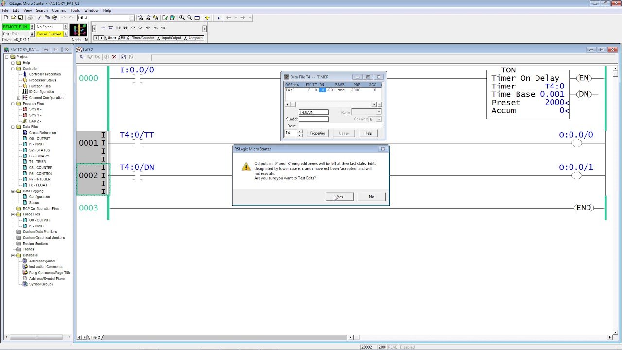 What is a PLC? 14 How to program a timer TON - YouTube