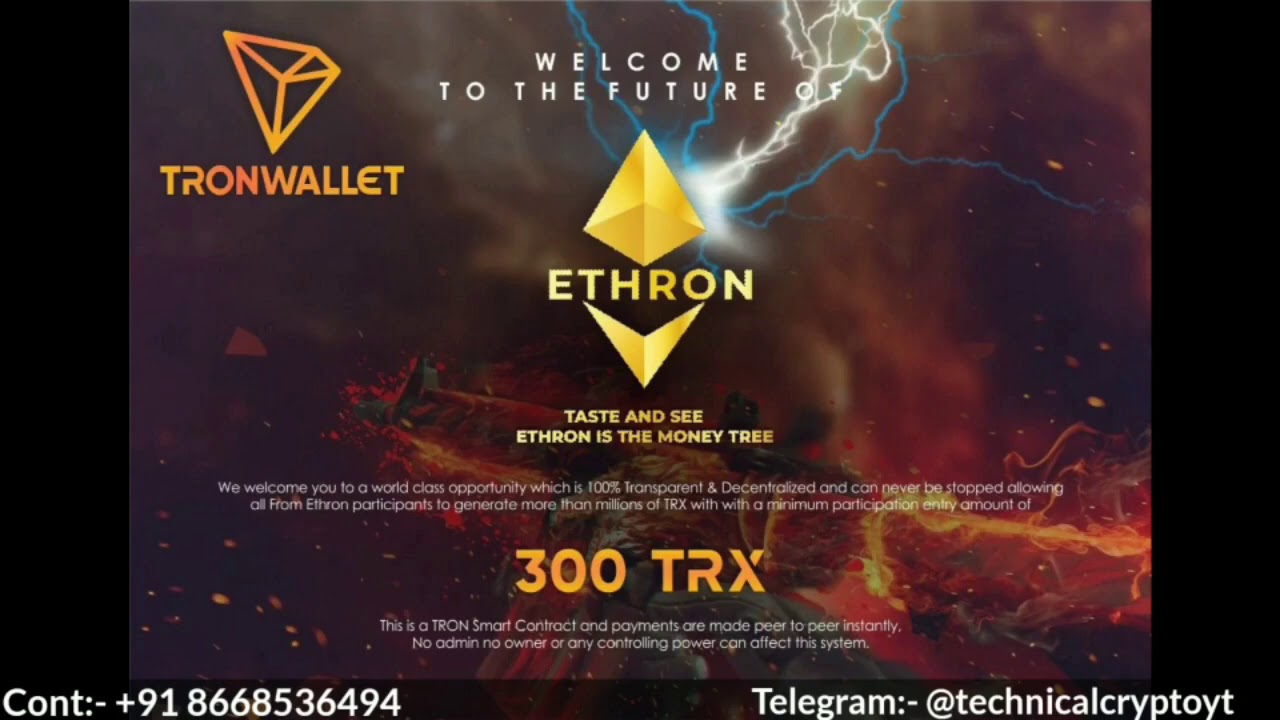 ETHRON 1st ever P2P Smart Contract with Global Auto pool,Club & matrix ...