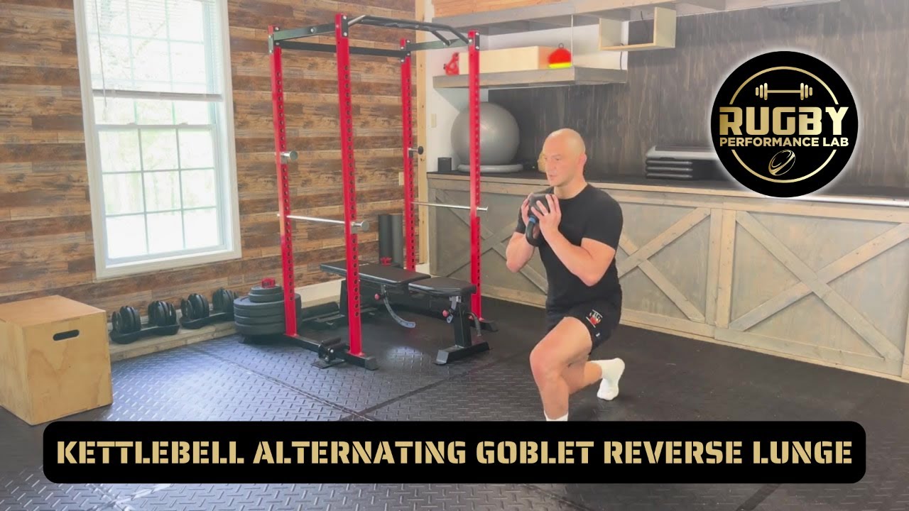 Kettlebell Alternating Goblet Reverse Lunge - Exercise Library #fitness ...