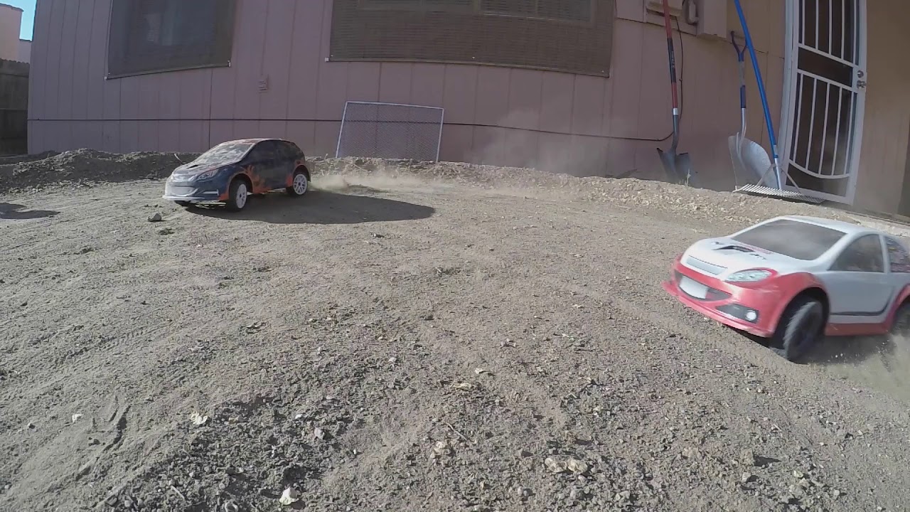 Backyard Rally car racing - YouTube