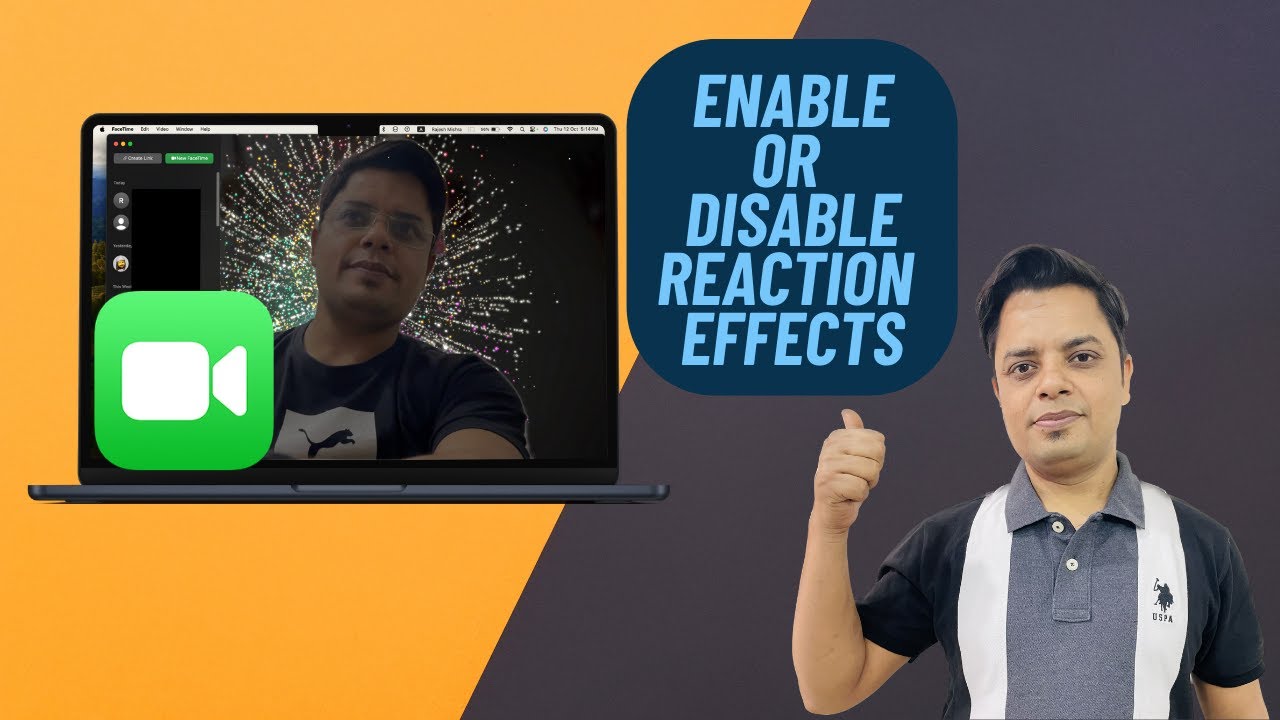 How to Enable or Disable FaceTime Reaction Effects on Mac - YouTube