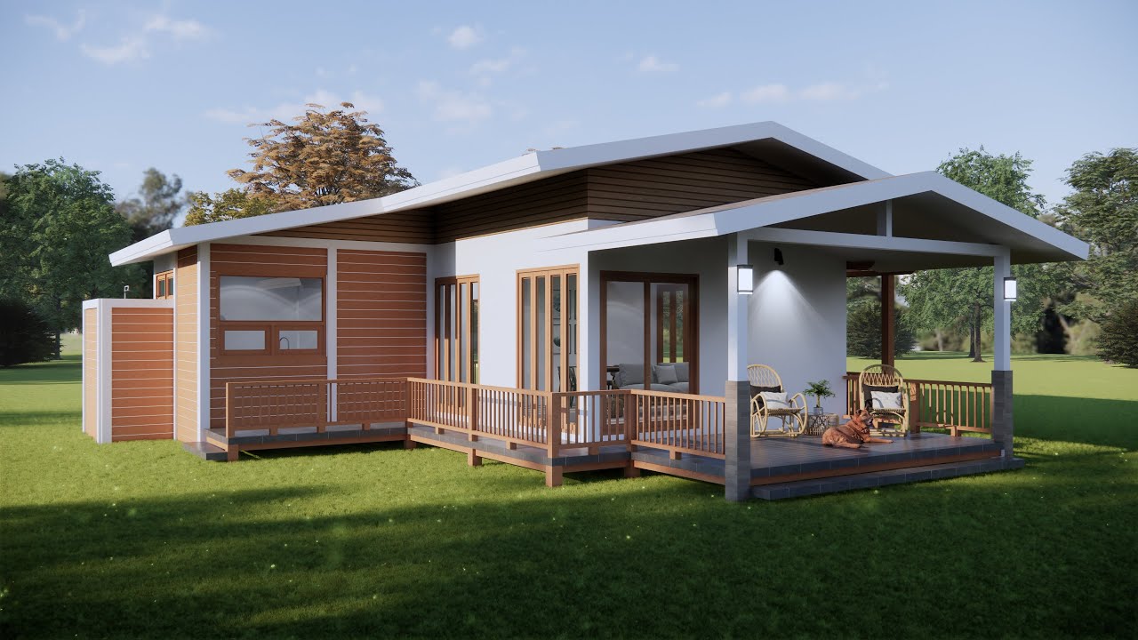 Small House / Simple house Design 1 Bed room 1 Outdoor Shower and Floor ...