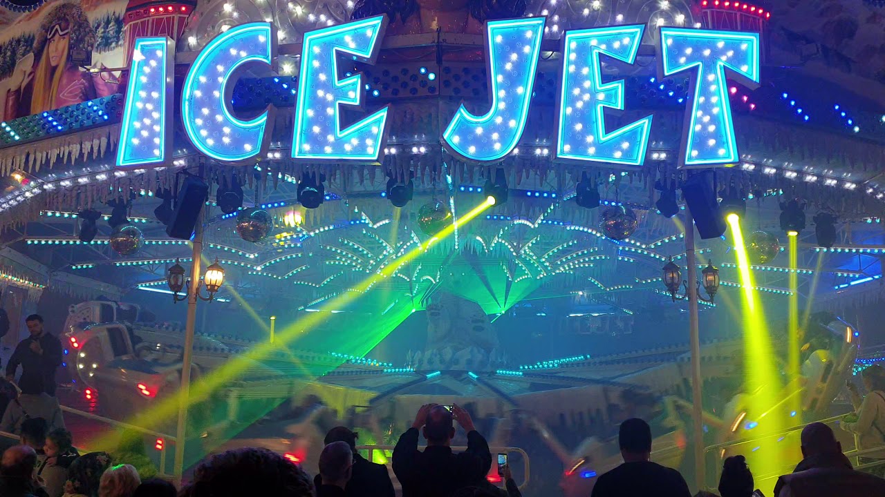 Ice Jet - Nottingham Goose Fair 2018 - ⚠️ STROBE WARNING FLASHING ...