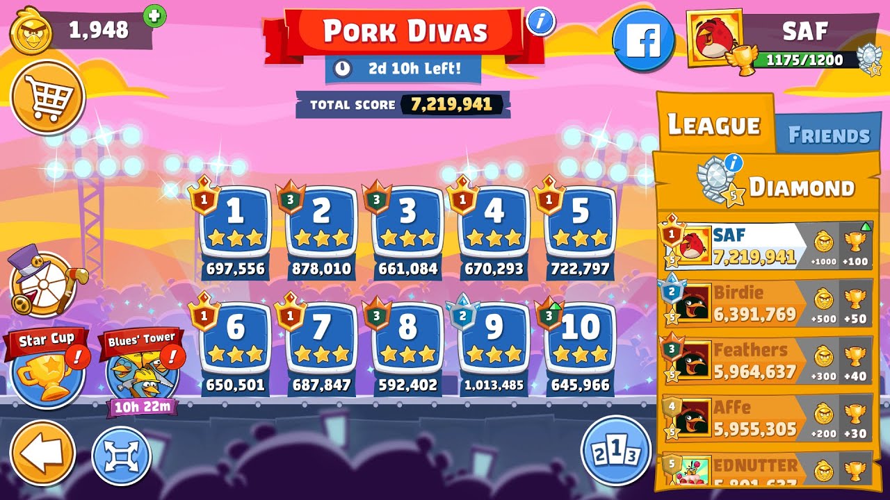 Angry Birds Friends. Pork Divas (15.01.2024). All levels 3 stars ...