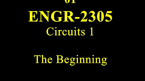 ENGR-2305 Linear Circuits 1 - YouTube