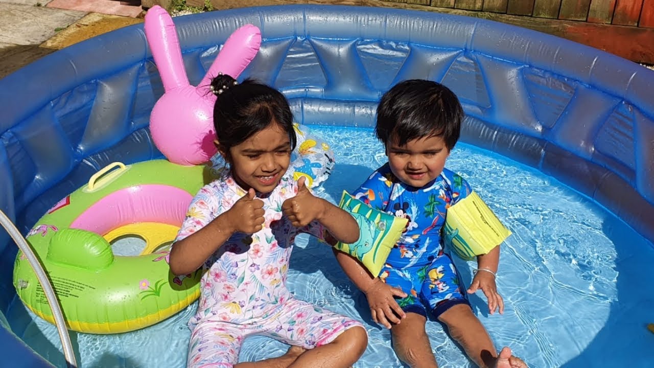 Summer Pool Day In Garden - YouTube