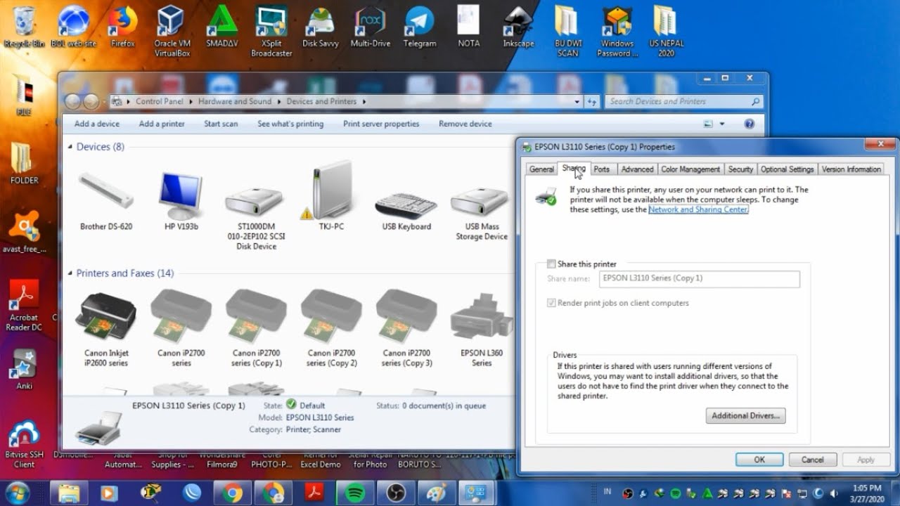 Tutorial Printer Sharing (4) - YouTube