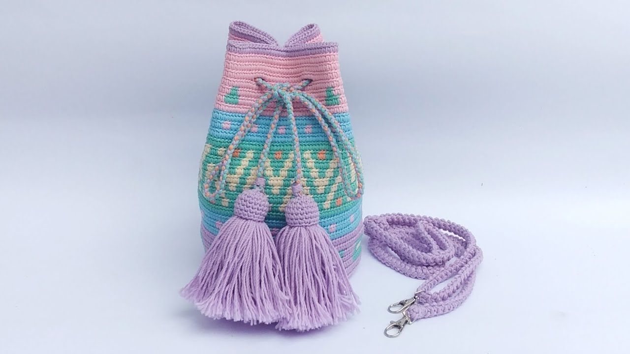tutorial ll mini wayuu bag - YouTube