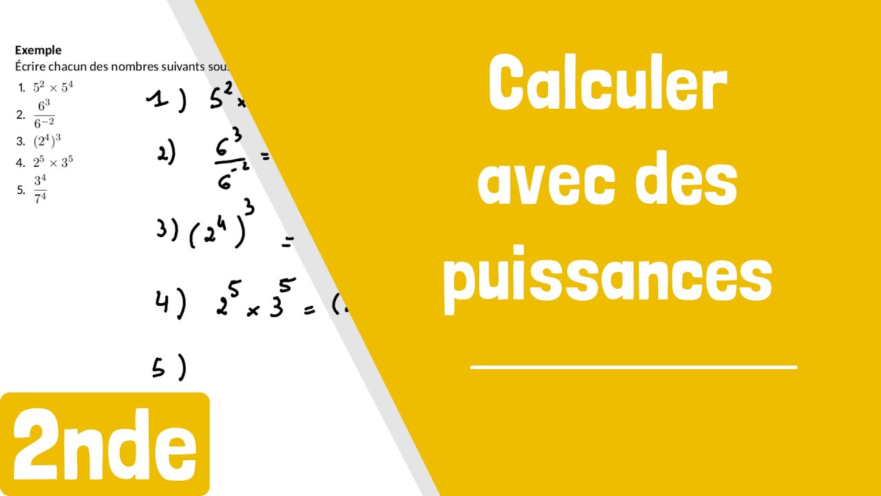 Comment calculer avec des puissances ? - YouTube