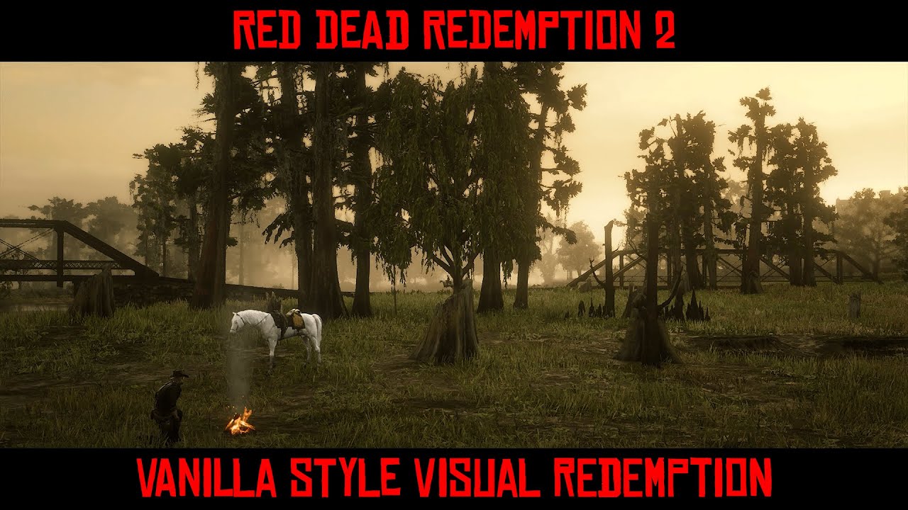 Vanilla Art Style Visual Redemption [Modded RDR2 Gameplay] - YouTube