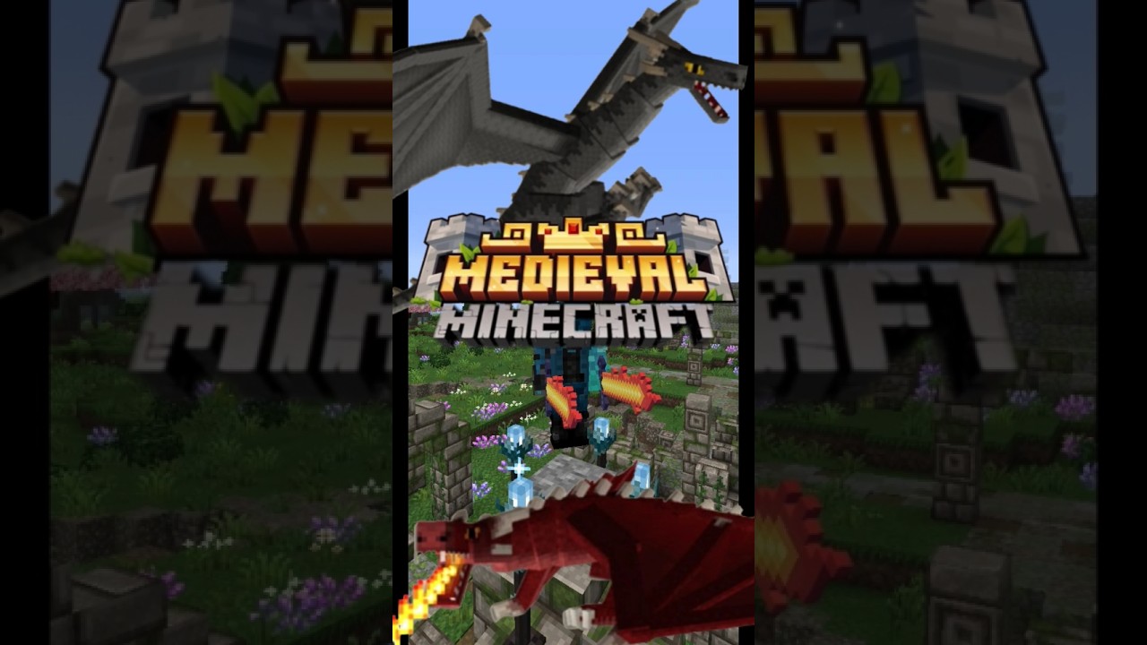 VŠECHNY TYPY OHNIVÝCH DRAKŮ!! Medieval MC s Mattym Modpack - YouTube