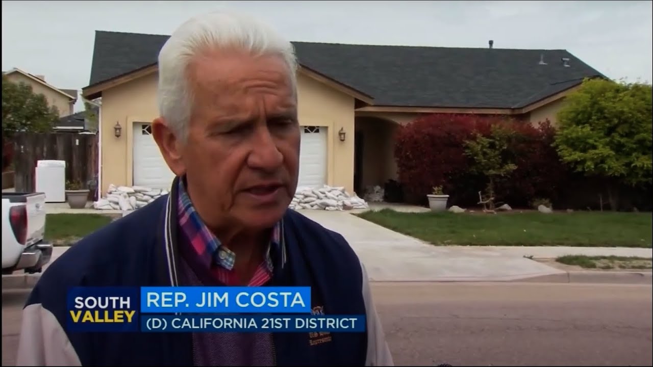 ABC30: Rep. Jim Costa surveys storm damage in Woodlake - YouTube