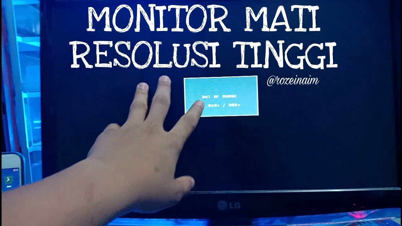 CARA MENGATASI LAYAR MONITOR MATI KETIKA RESOLUSI TINGGI - YouTube