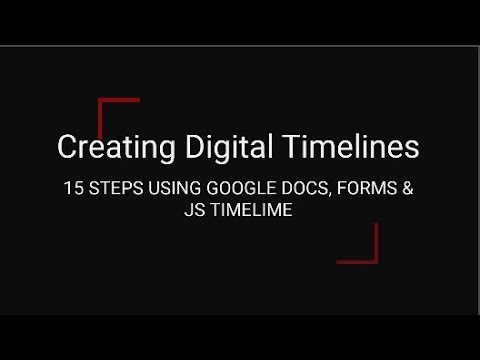 How to make a JS Timeline with Knightlab D2Teach - YouTube