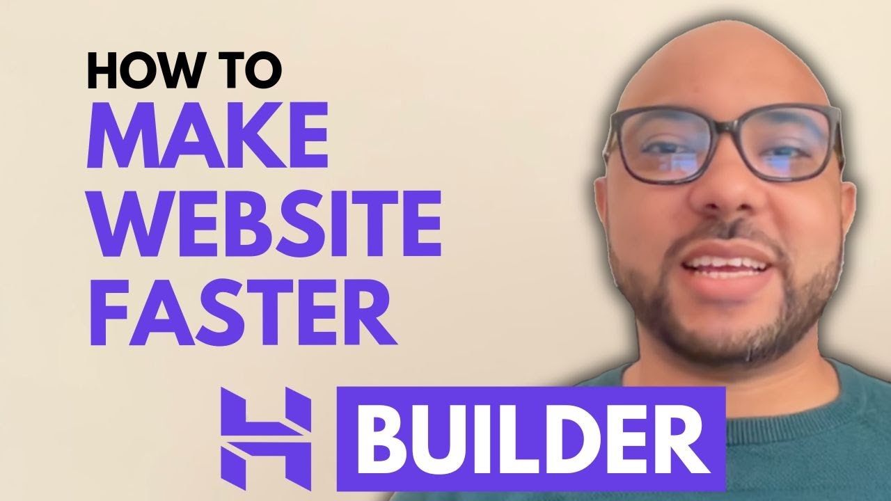 How to Make Your Website Faster in Hostinger Website Builder - YouTube