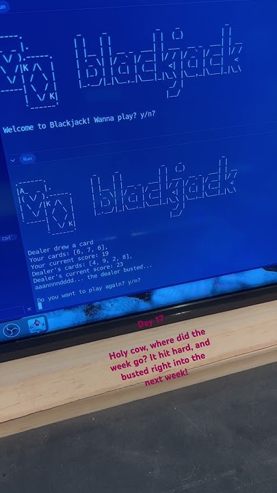 Day 17 brushing up on python with some little games. It’s such a useful tool! #python - YouTube