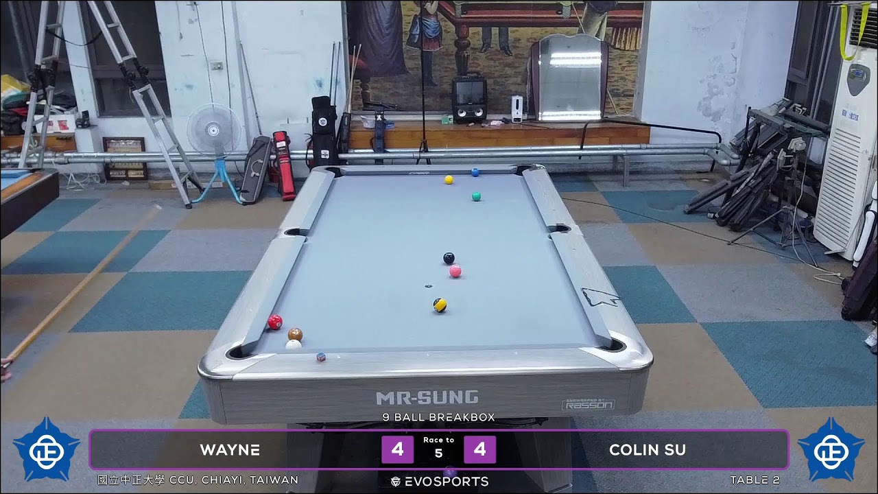 WAYNE vs COLIN SU - 國立中正大學 CCU - TABLE 2 | EvoSports - YouTube