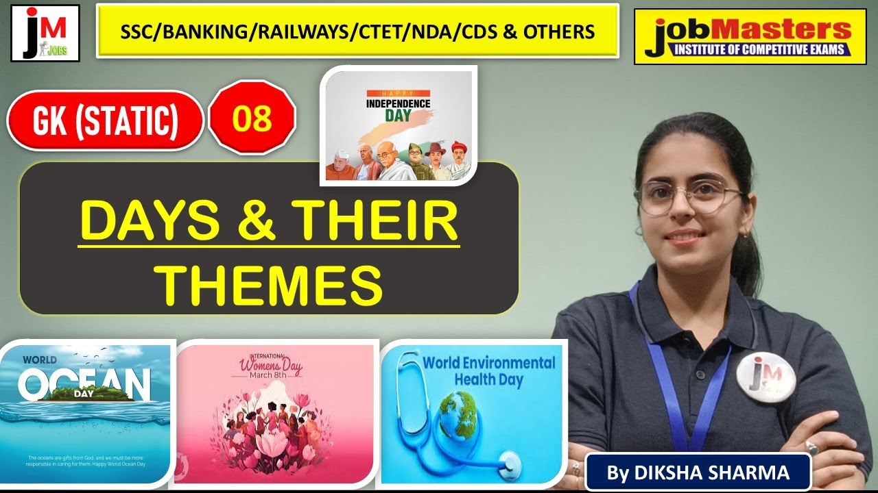 DAYS & THEIR THEMES 2025 | Static GK For SSC RRB by Diksha Sharma ...